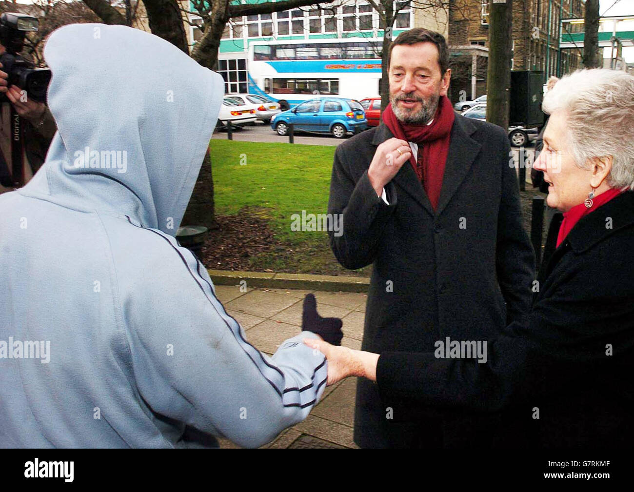 David Blunkett the former Home Secretary visiting Keighley, where he ...