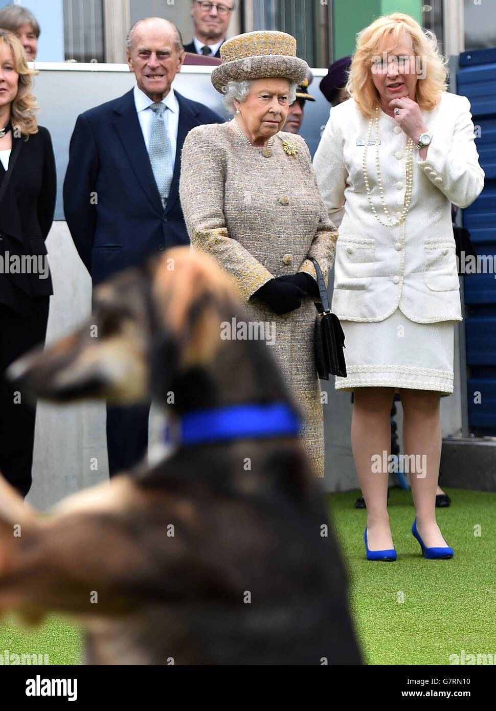 Queen Elizabeth II, the Duke of Edinburgh with Chief Executive Officer ...