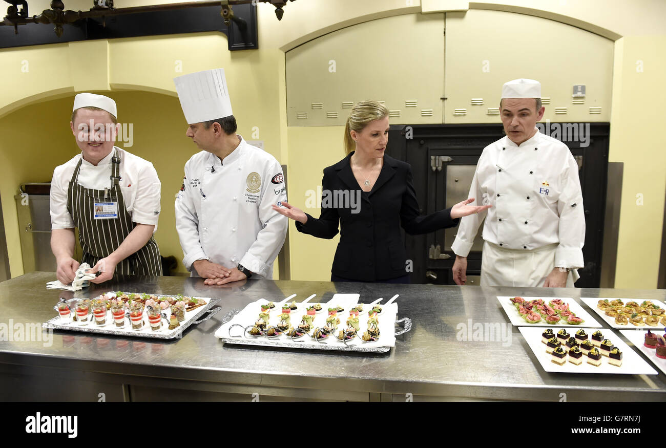 The Countess of Wessex (2nd right) joins Craft Guilds of Chefs Chairman ...