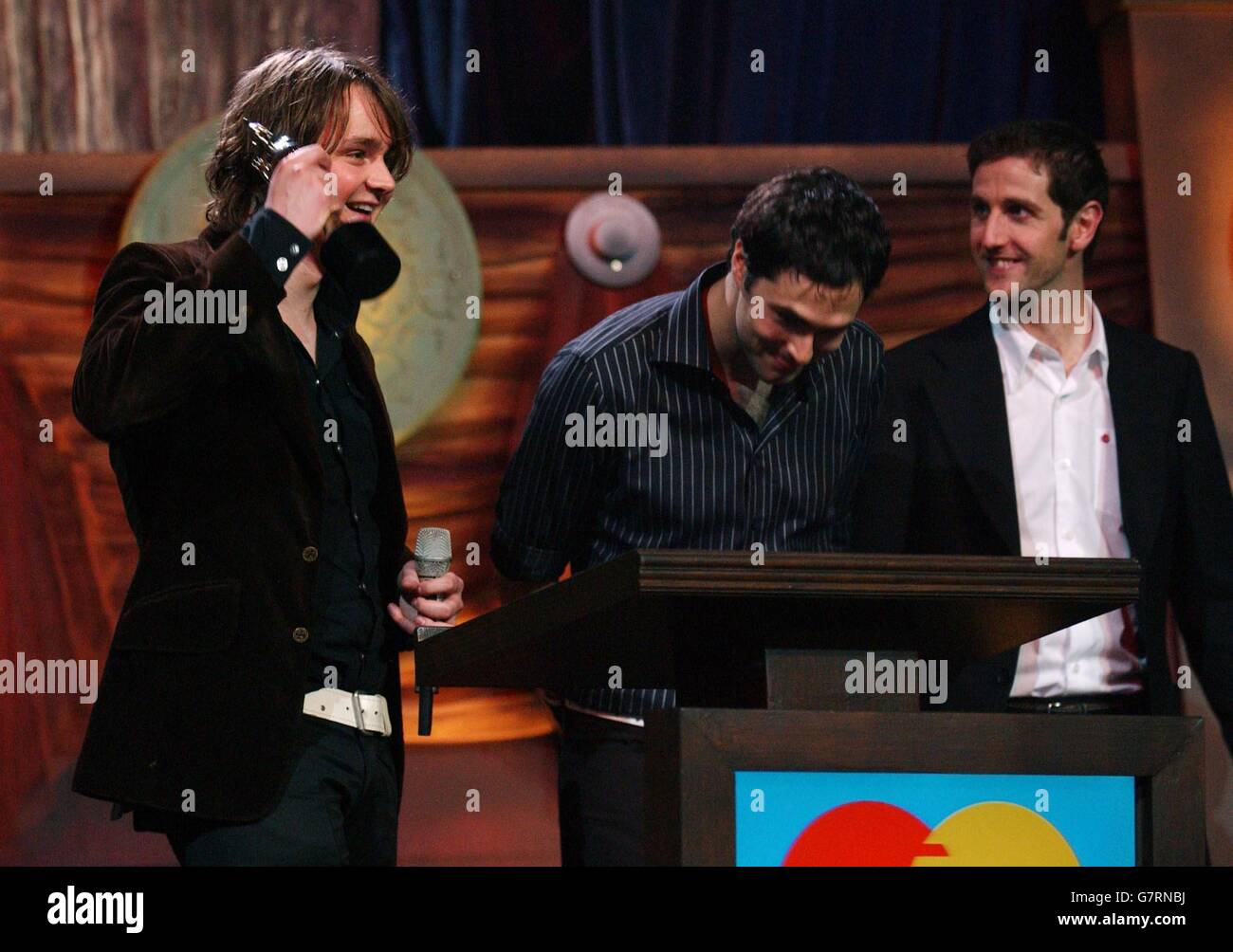 Brit Awards 2005 - Earls Court - On Stage Stock Photo - Alamy