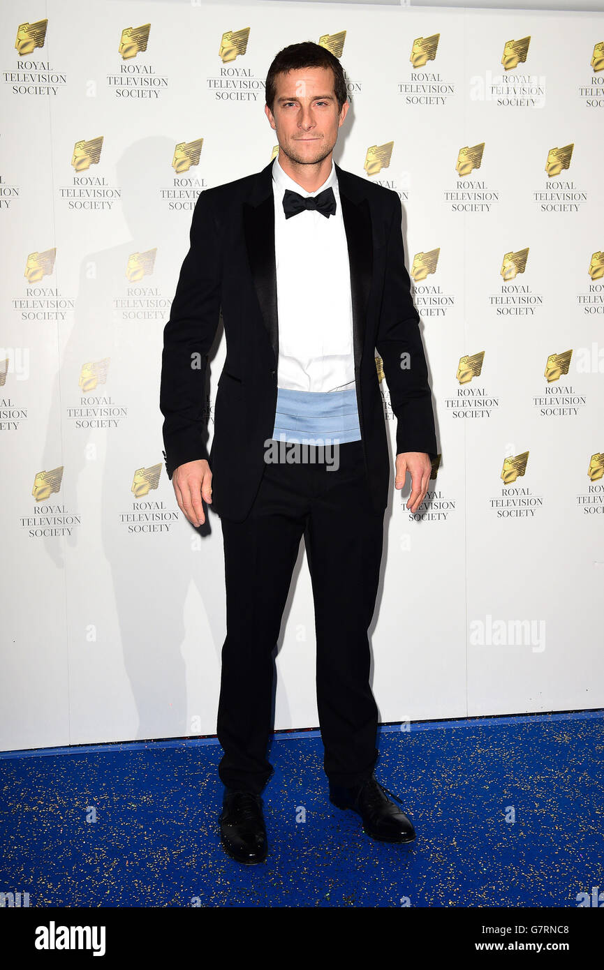 Bear Grylls attending the Royal Television Society Programme Awards at ...