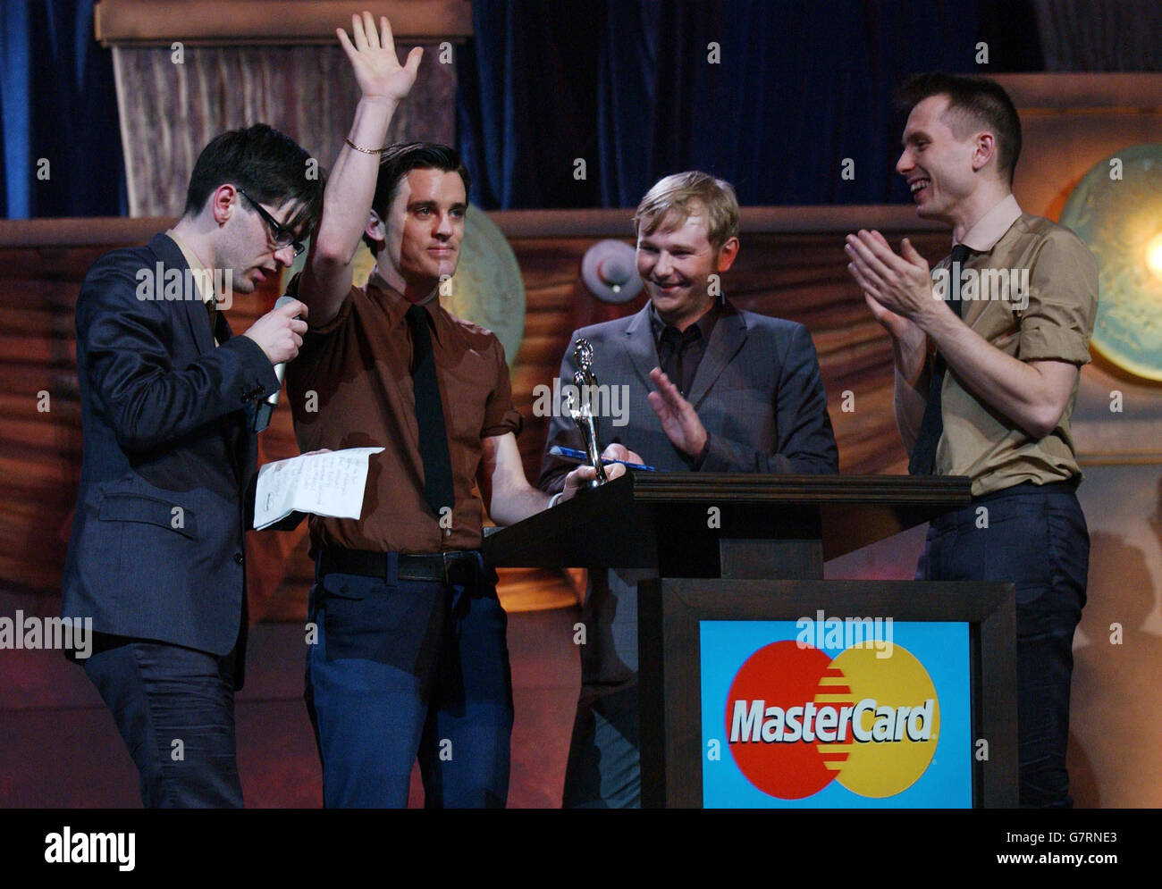 Brit Awards 2005 - Earls Court - On Stage Stock Photo - Alamy