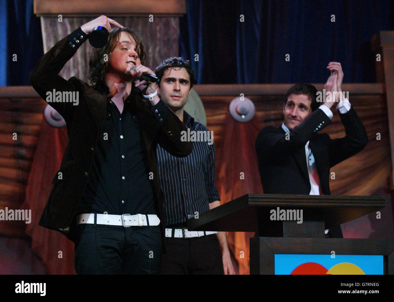 Brit Awards 2005 - Earls Court - On Stage Stock Photo - Alamy
