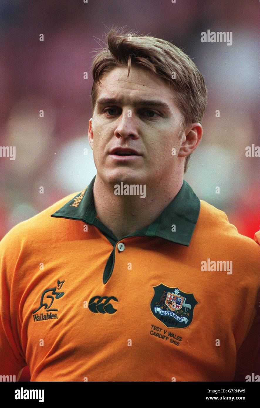 Rugby. Wales v Australia. Tim Horan, Australia Stock Photo - Alamy