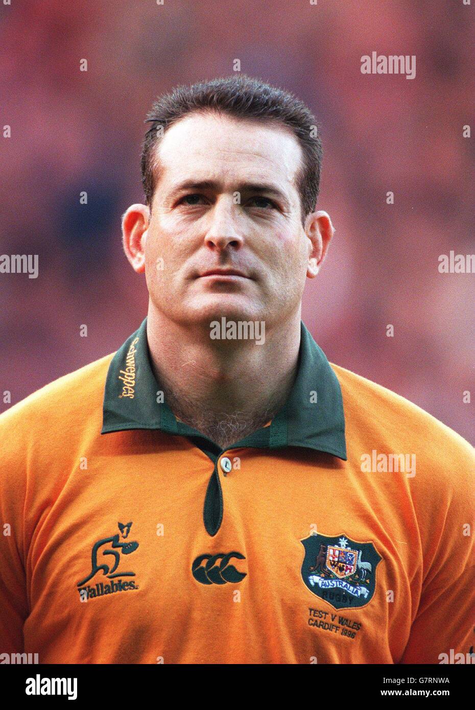 Rugby Wales v Australia. David Campese, Australia Stock Photo - Alamy