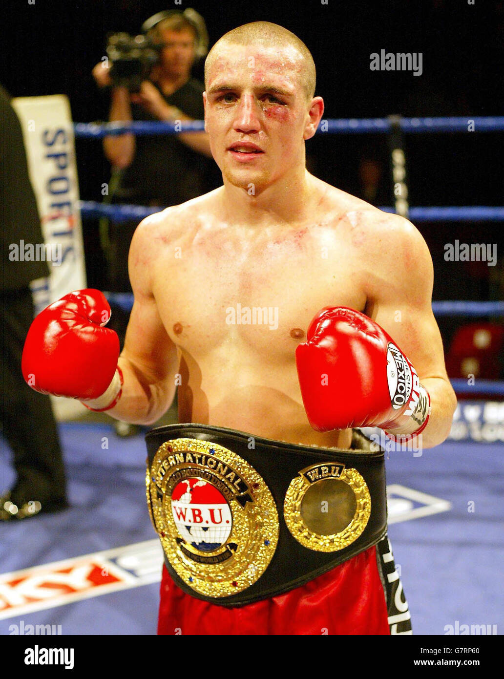 WBU Featherweight Championship of the World - MEN Arena Stock Photo - Alamy