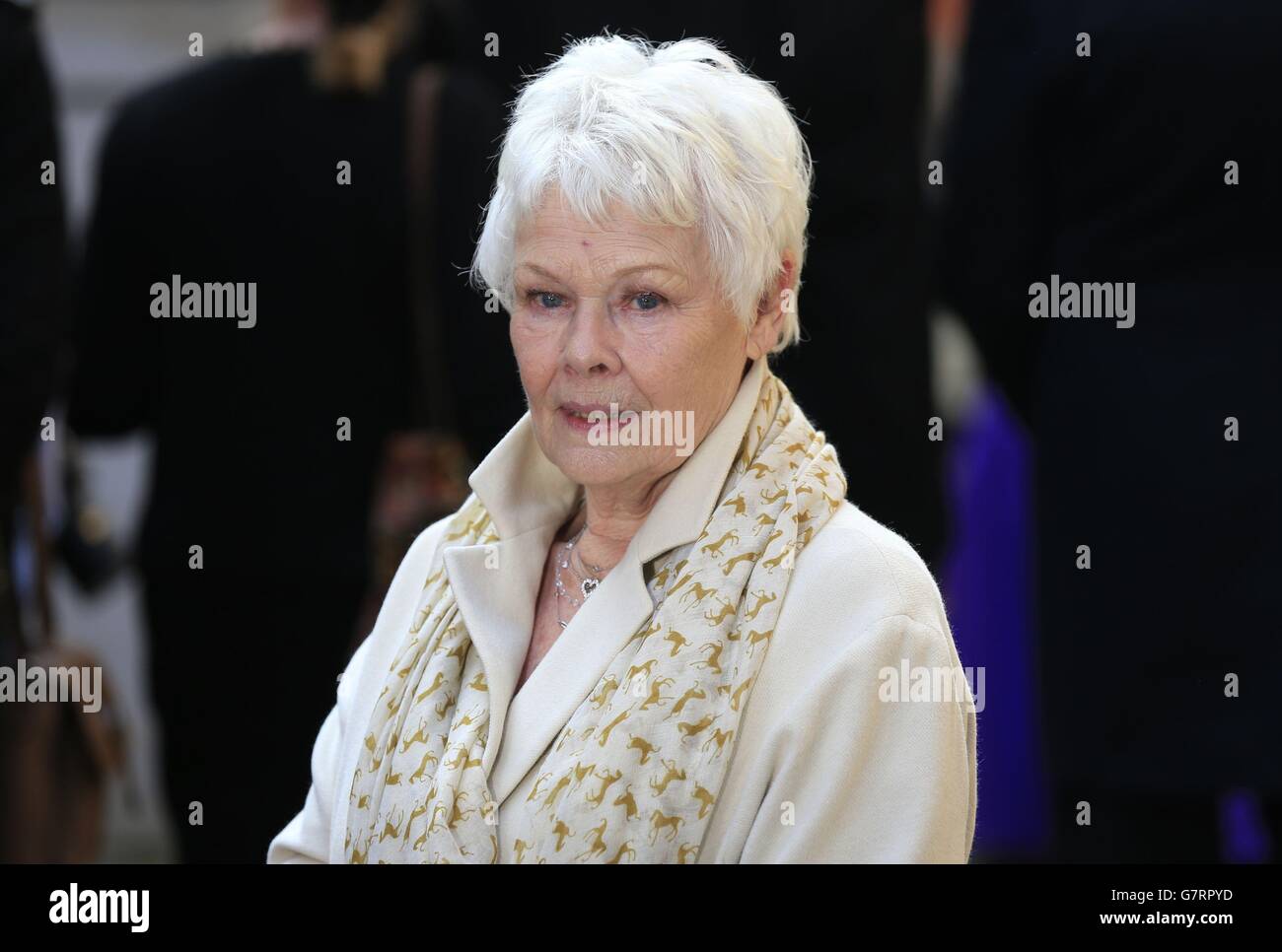 Dame Judi Dench attends an unveiling ceremony for artist Bruce Denny's ...