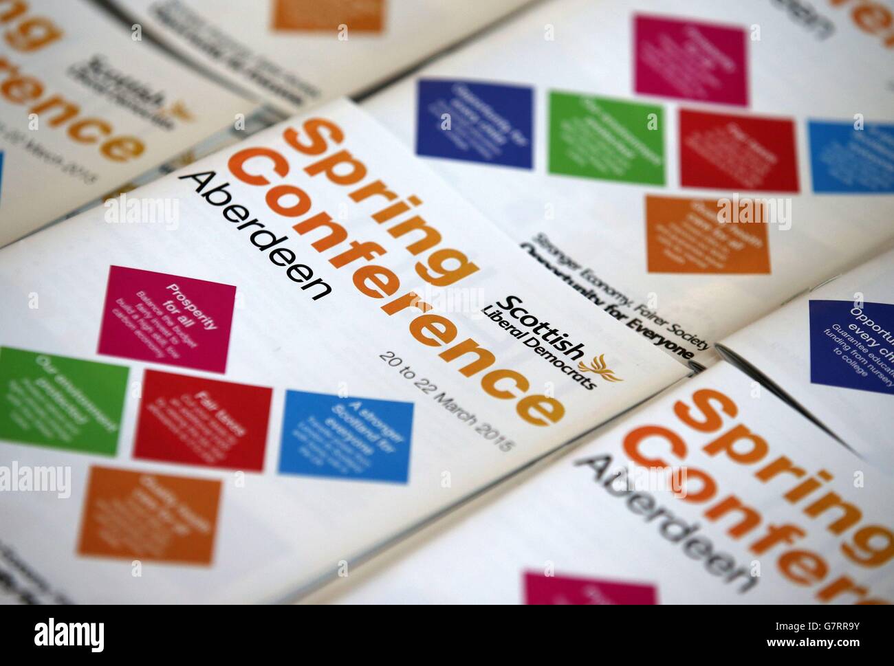 Scottish Liberal Democrats spring conference 2015 Stock Photo - Alamy