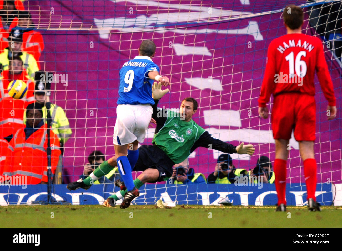 Birmingham citys walter pandiani scores the opening goal hi-res stock ...