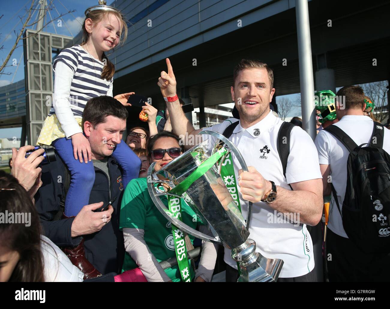 Rugby Union - 2015 RBS Six Nations - Ireland Arrive - Dublin Airport ...
