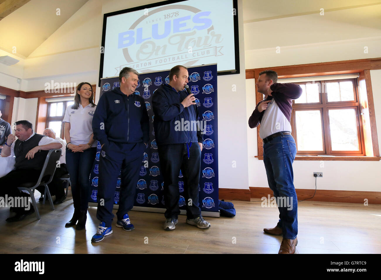 Jennifer Jewell on stage with Graham Stuart (right) and Ian Snodin ...