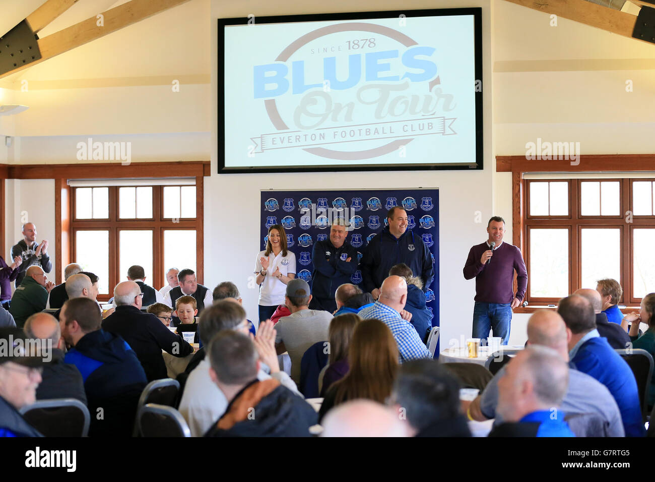 Jennifer Jewell on stage with Ian Snodin and Graham Stuart (far right ...