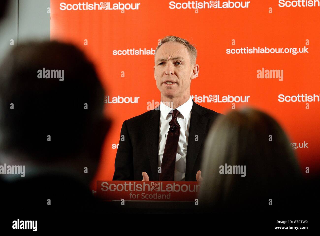 Scottish Labour leader Jim Murphy during a speech in the City of London ...
