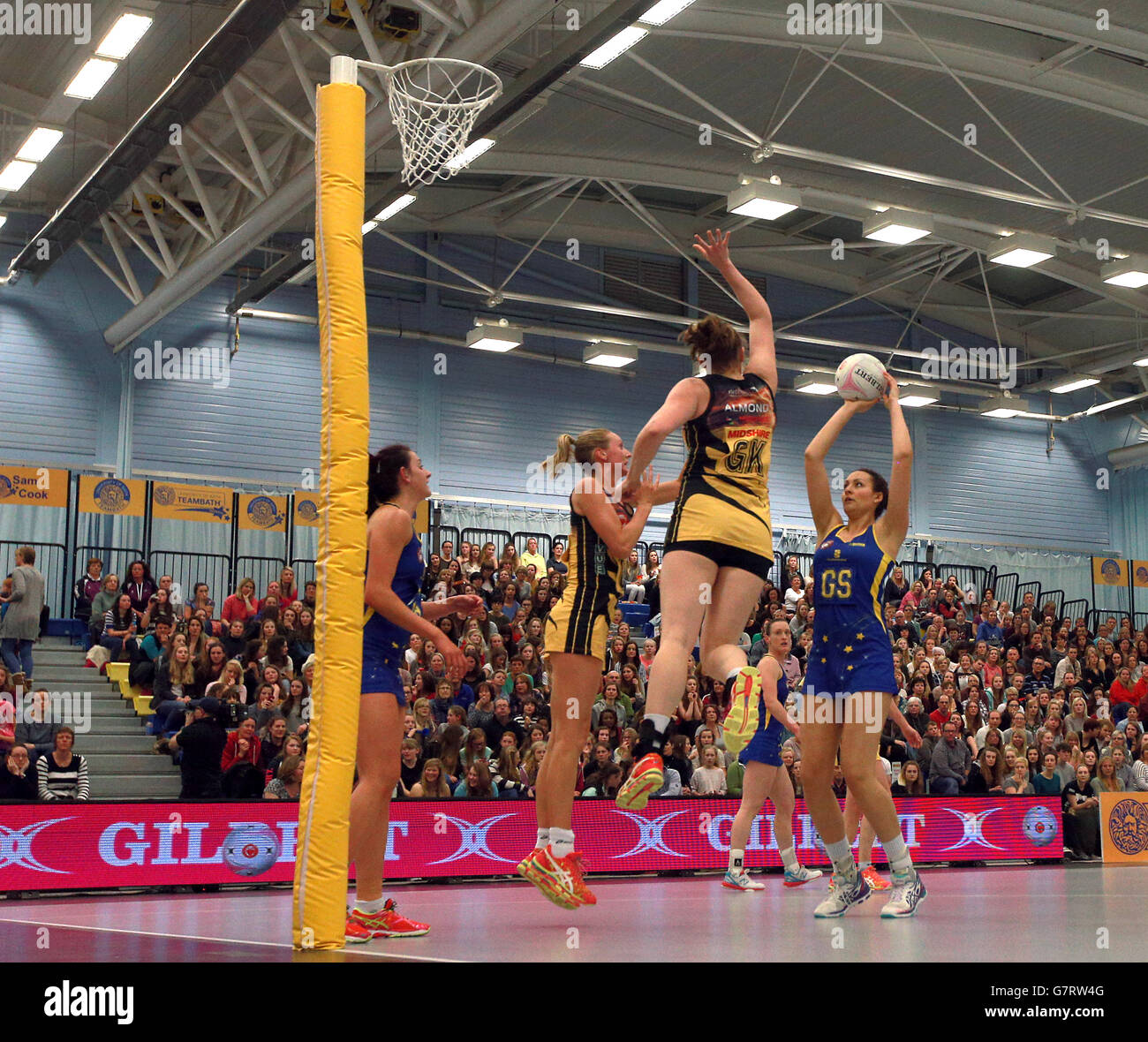Team baths shaunagh craig right shoots for goal hi-res stock ...
