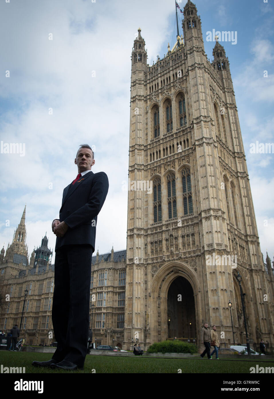 Mark ward outside houses parliament in london hi-res stock photography ...