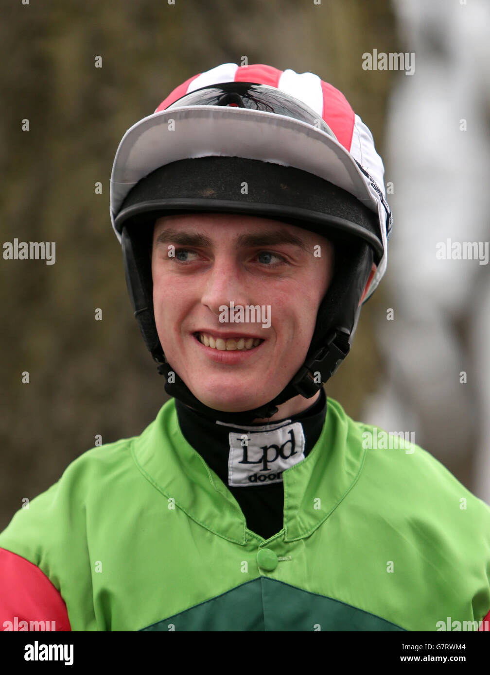 Jockey Nathan Moscrop during the Betfred Midlands Grand National Day at ...