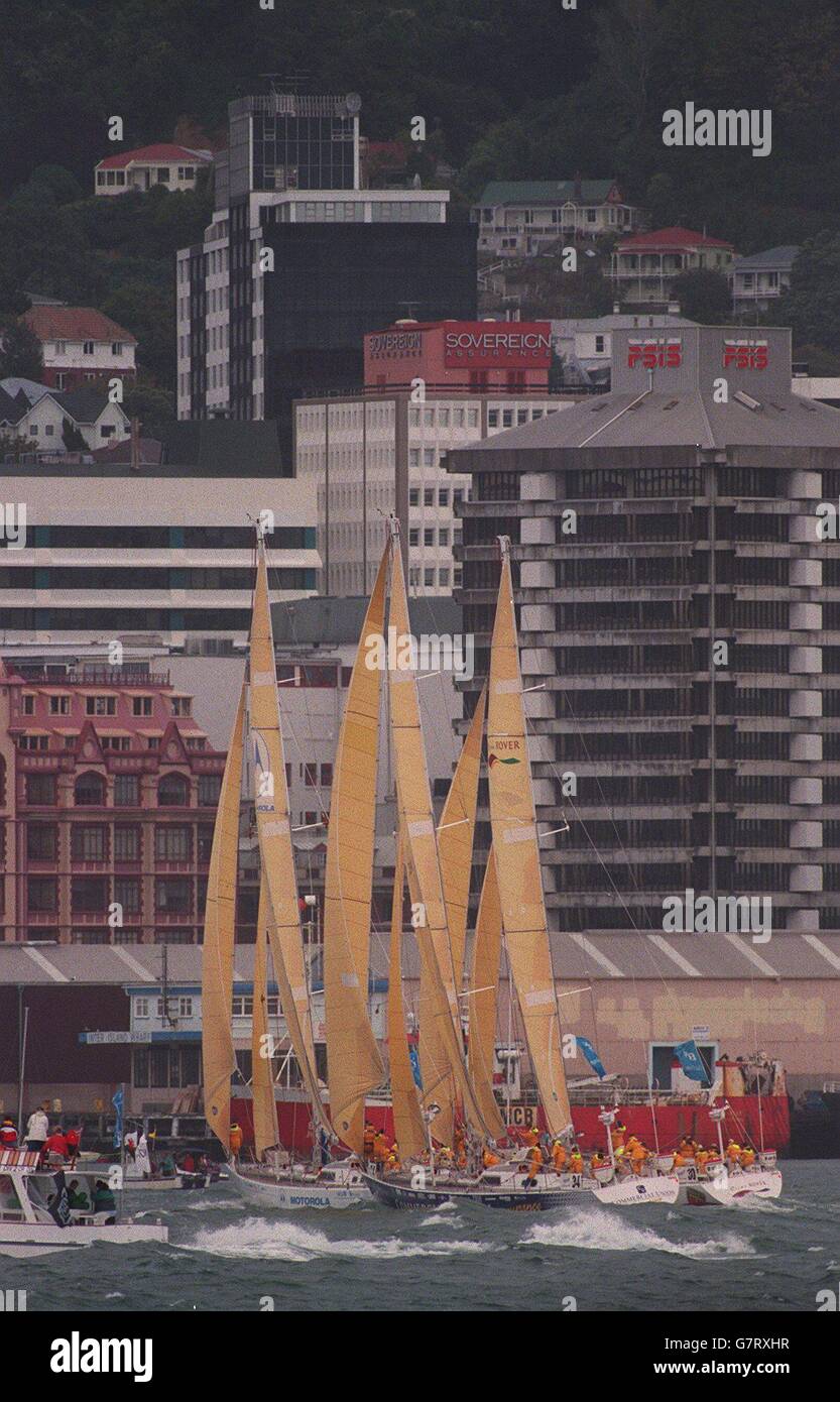 Yacht Racing - BT Global Challenge - Wellington New Zealand. BT Global ...