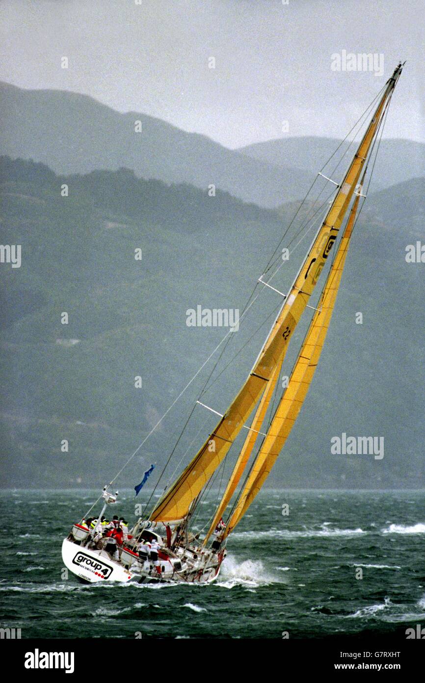 Yacht Racing - BT Global Challenge - Wellington New Zealand. Group 4 BT ...