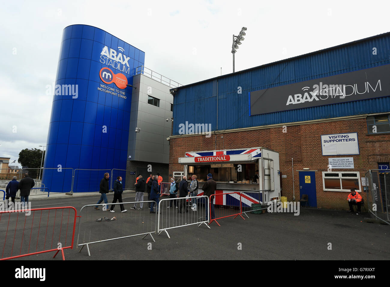 Fans arrive abax stadium before match hi-res stock photography and ...