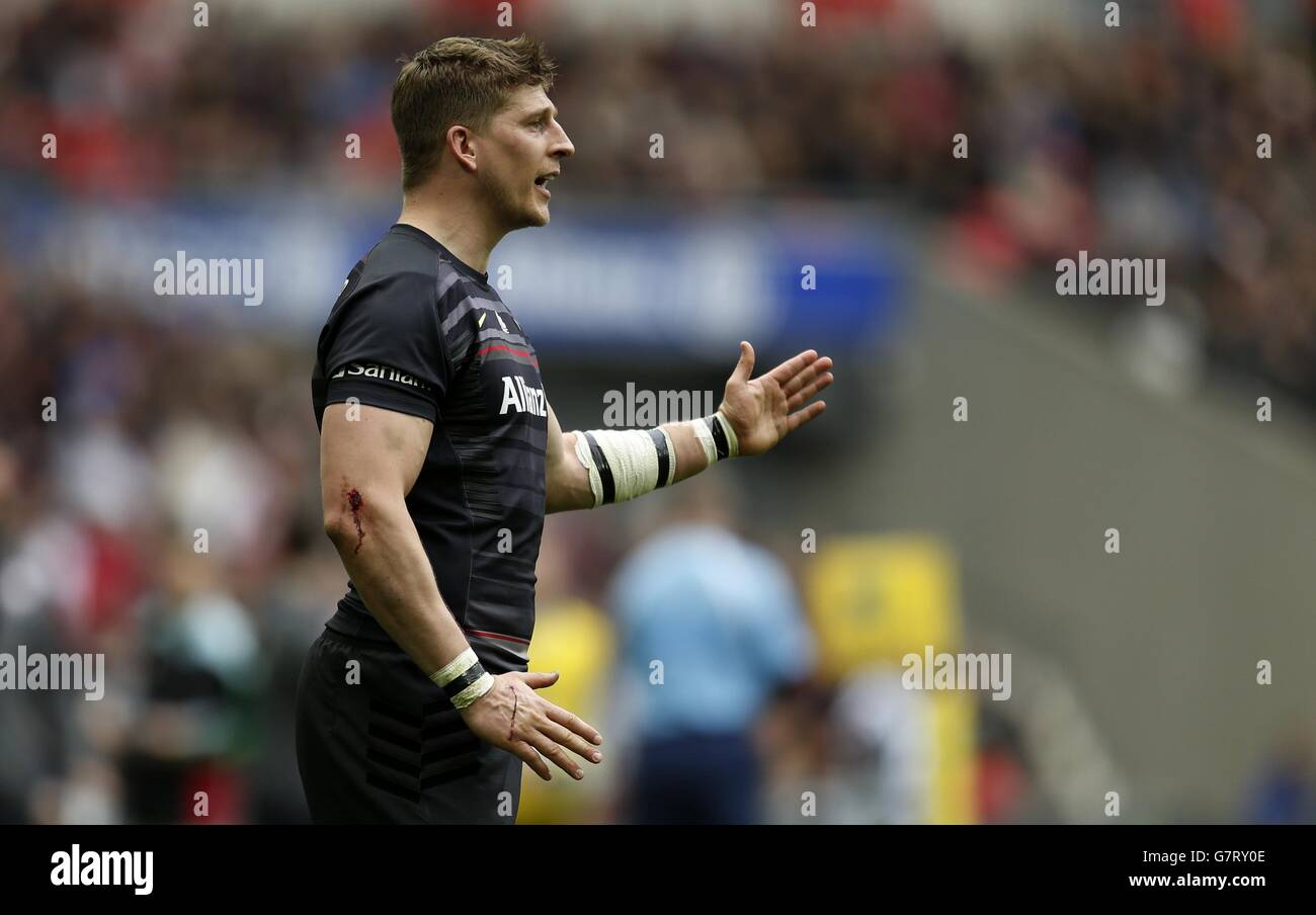 David Strettle of Saracens during the Aviva Premiership match at ...