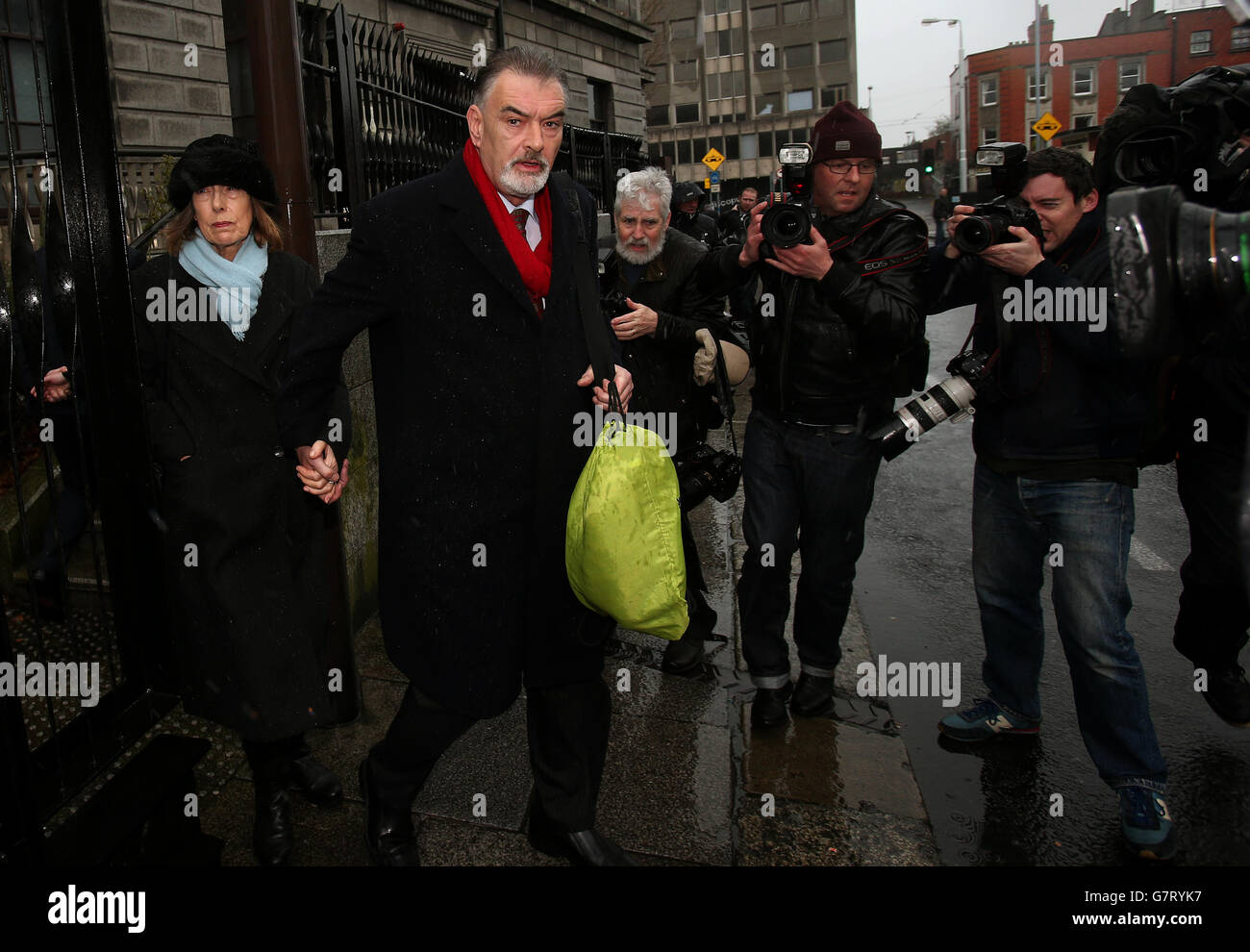 Ian bailey jules leave the four courts in dublin hi-res stock ...