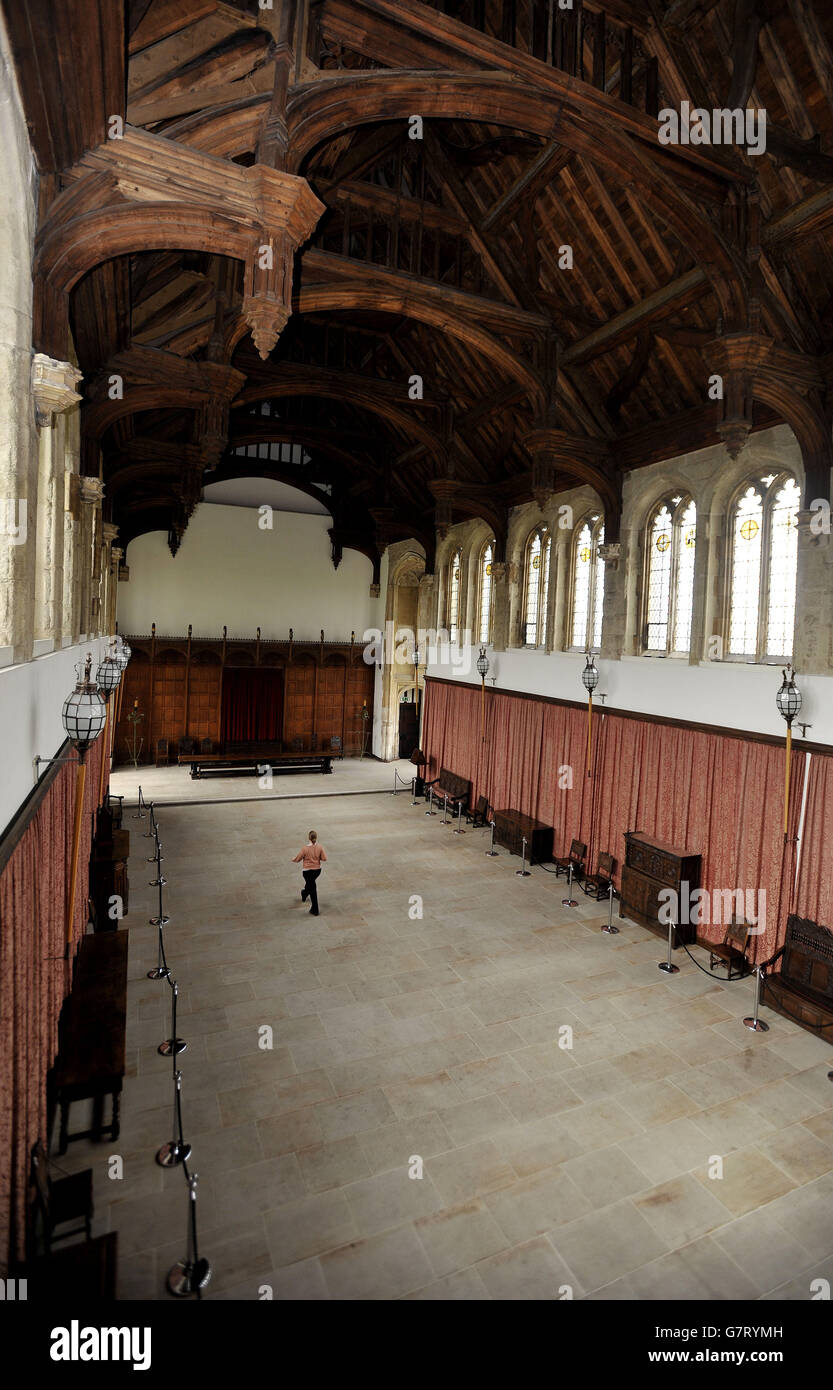 A view of the Great Hall at Eltham Palace, the 1930s home of Stephen ...