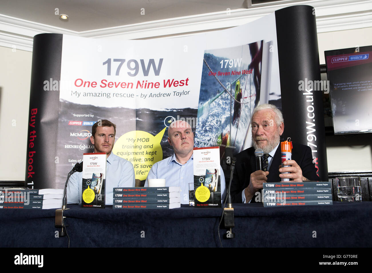 Andrew Taylor, (centre) survivor of man overboard incident in the ...
