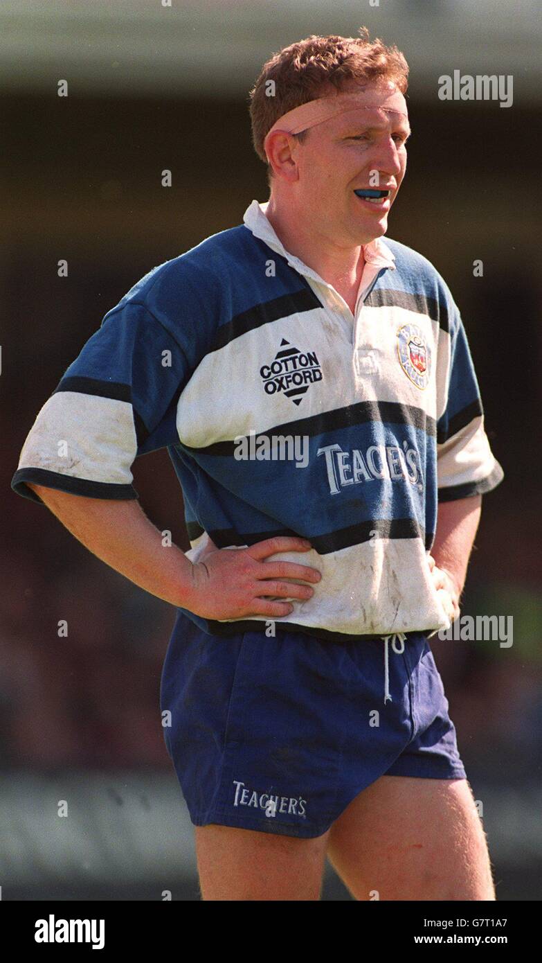 Rugby Union ... Bath v Leicester. Andy Nicol, Bath Stock Photo - Alamy