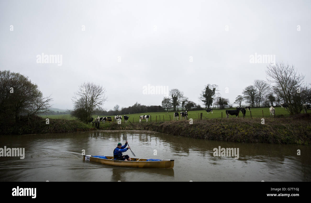 A contestant outside Devizes during the Devizes to Westminster Canoe ...