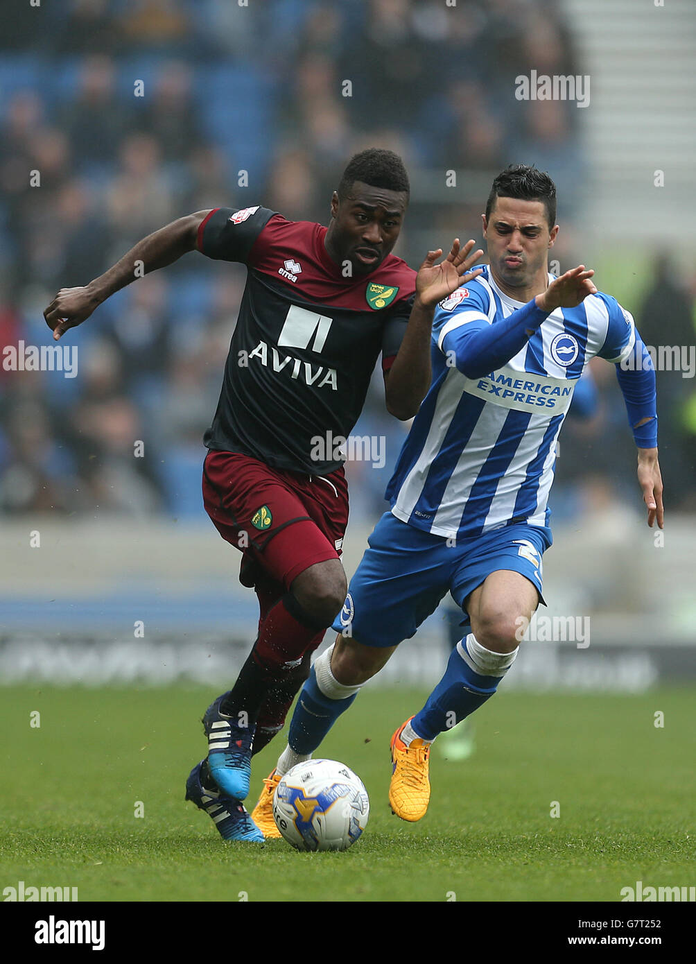 Norwich city alexander brighton hove albion beram kayal in action hi ...