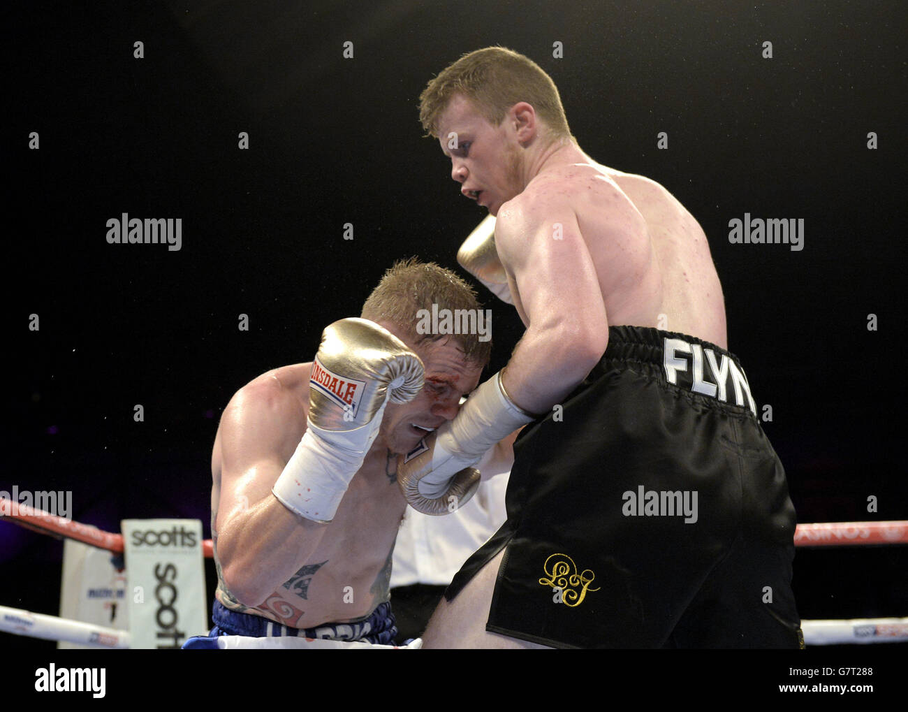 Boxing - Metro Radio Arena. Andy Harris (left) and Charlie Flynn during ...