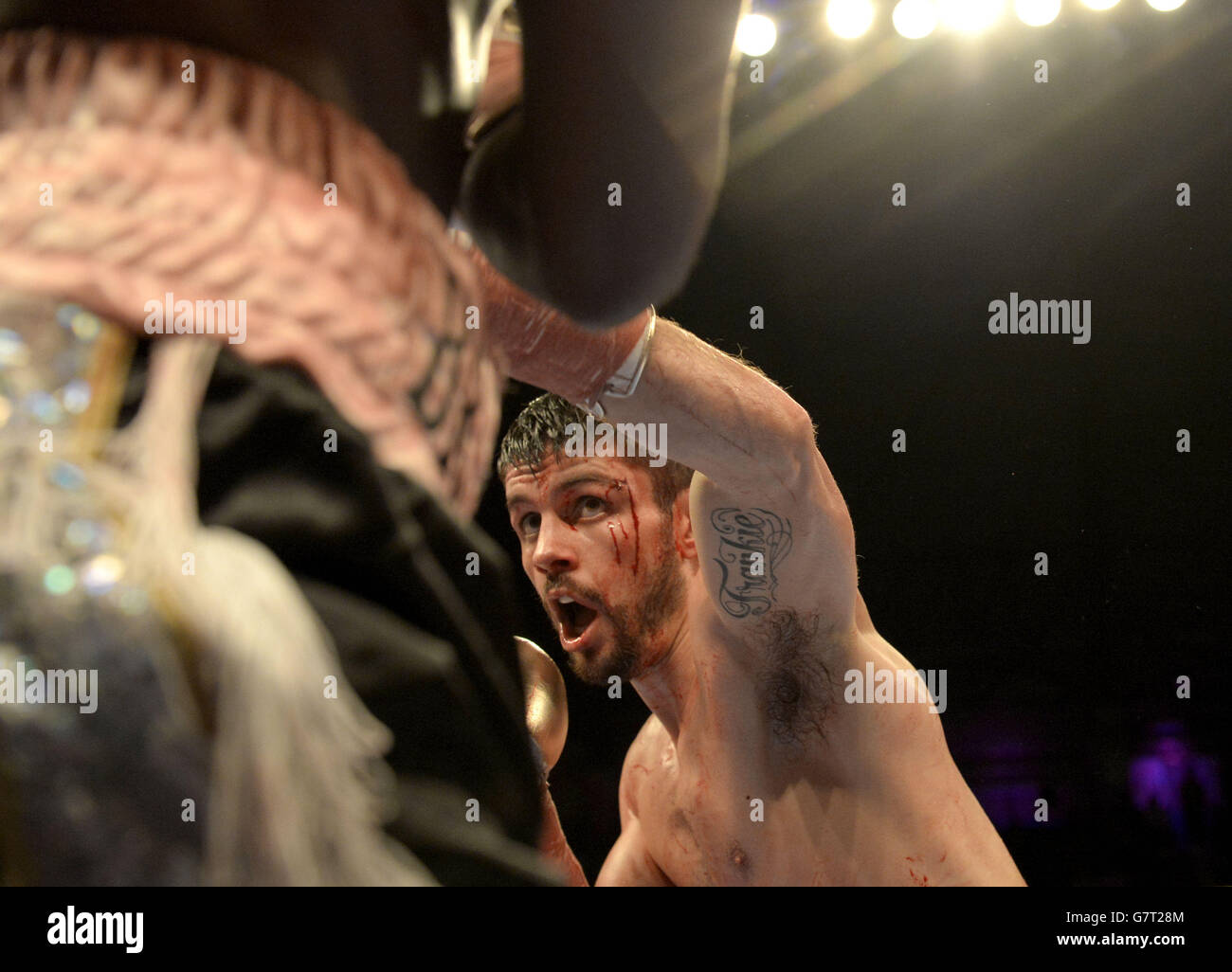 Boxing - Metro Radio Arena. Barrington Brown (right) and Stephen Smith ...