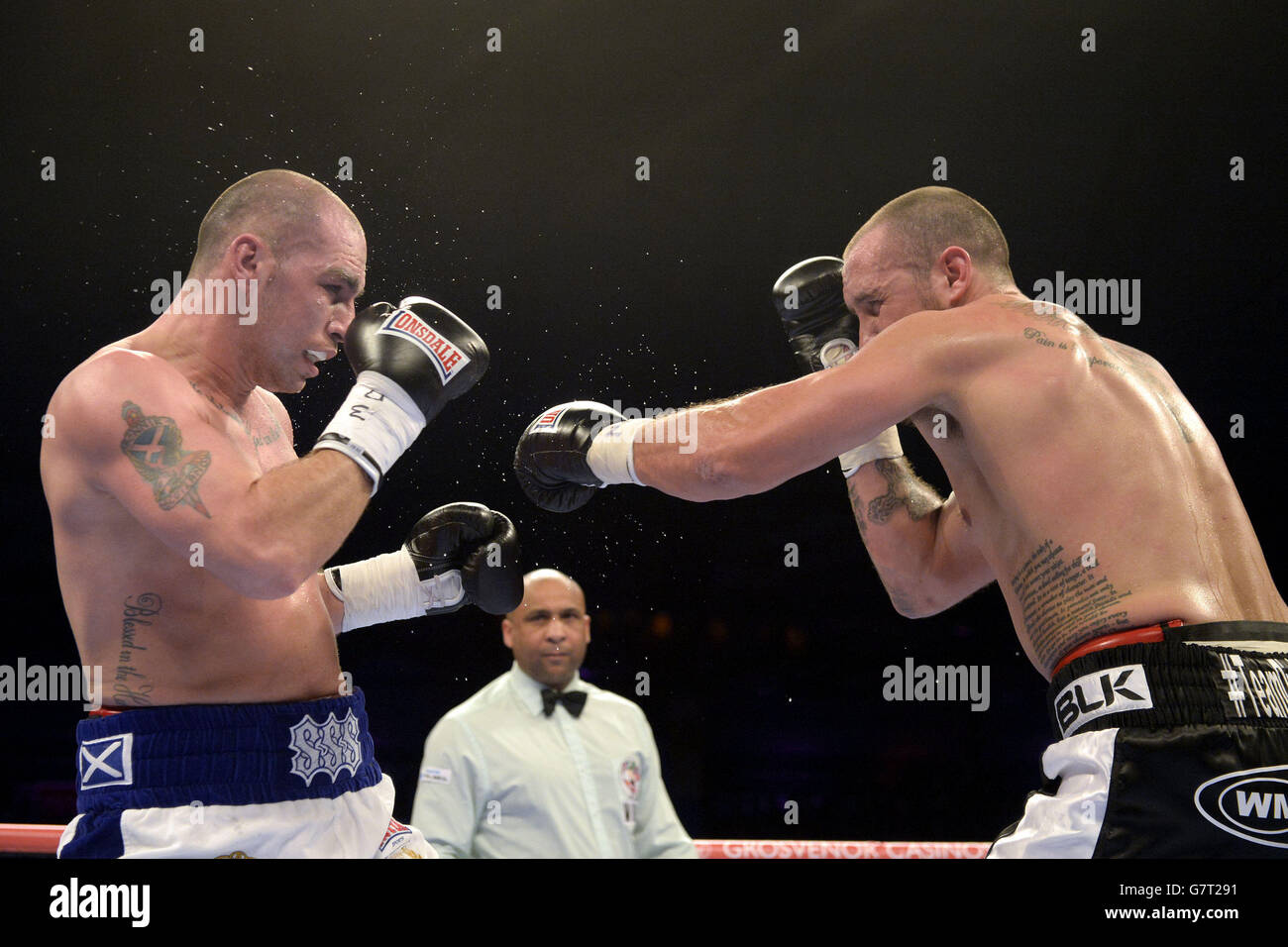 Jon-Lewis Dickinson (right) and Stephen Simmons during their WBC ...