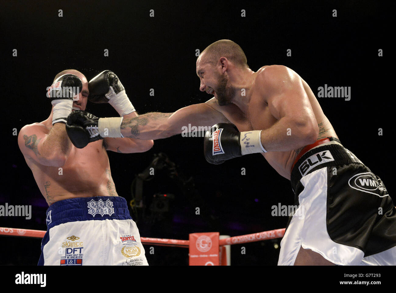 Jon-Lewis Dickinson (right) and Stephen Simmons during their WBC ...