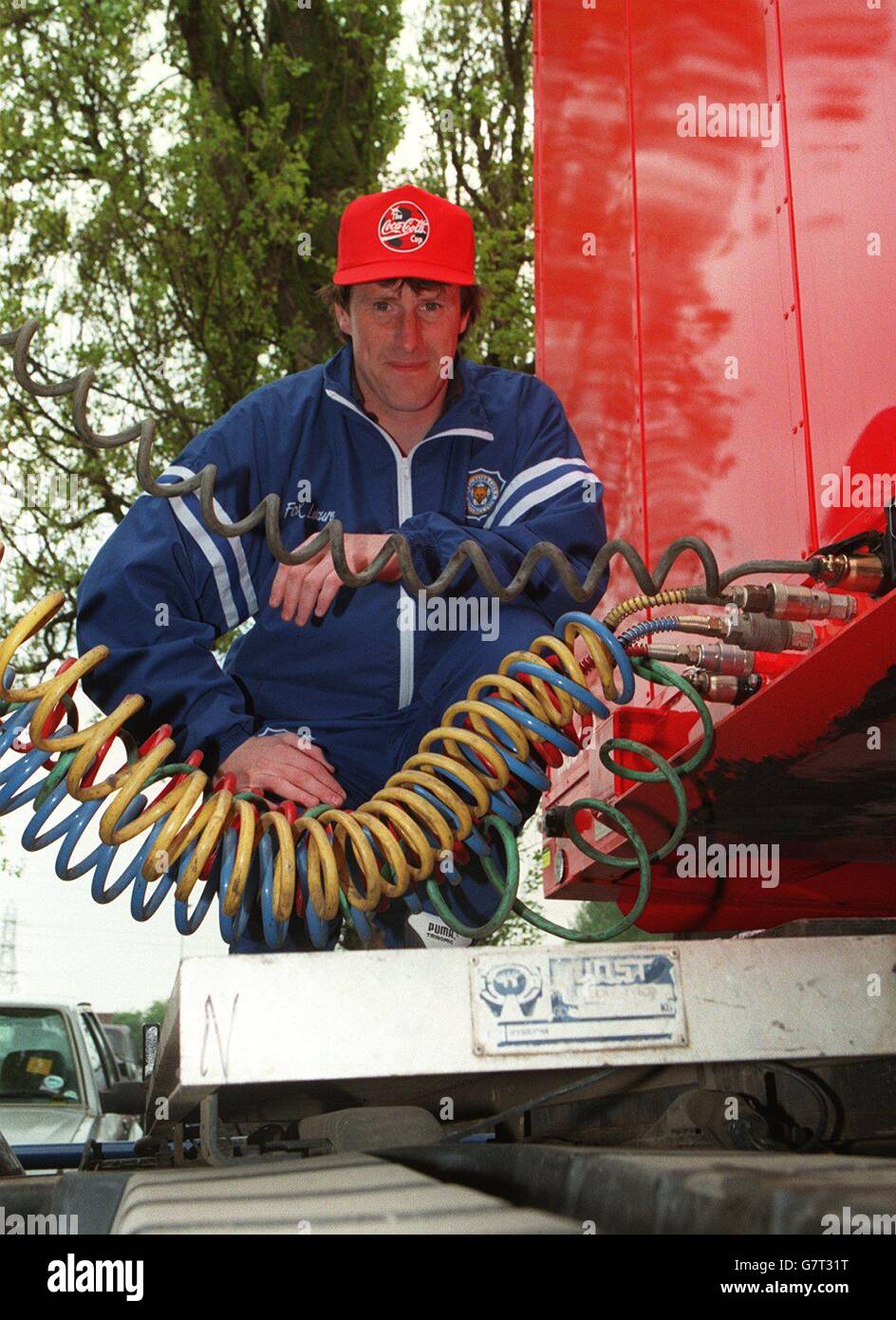 Leicester's Steve Claridge acts as a lorry driver with a Coca Cola ...