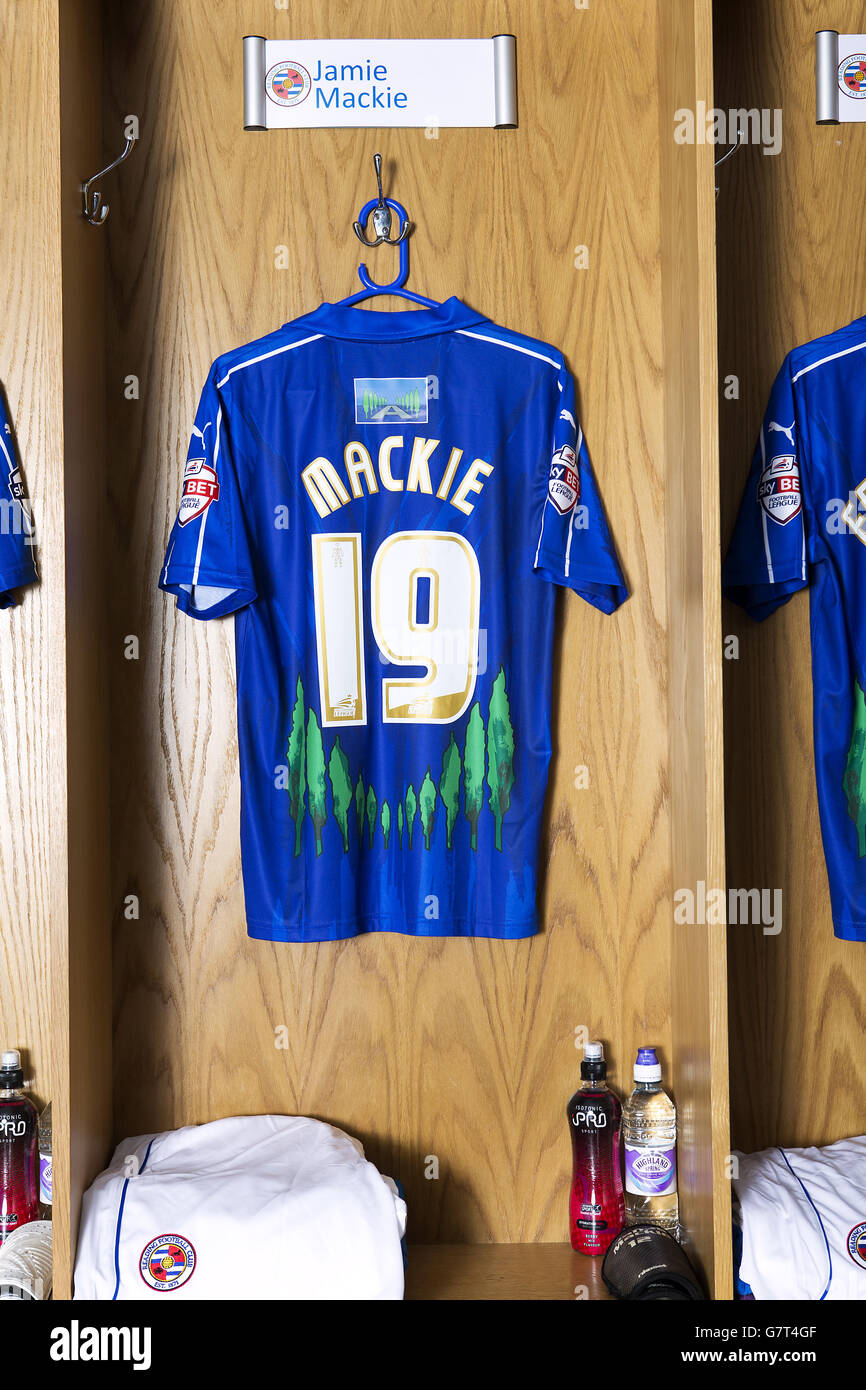 A view of the one-off Reading kit designed by Ryan Duval Stock Photo ...