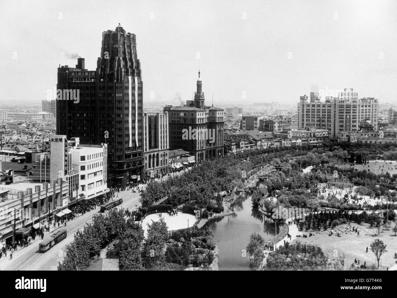 Shanghai people's park aerial hi-res stock photography and images - Alamy