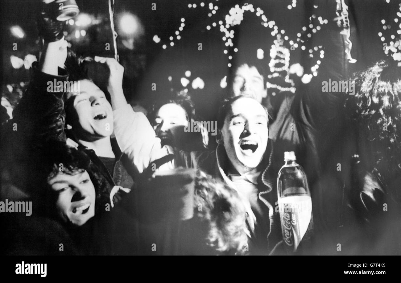 Hogmanay party Black and White Stock Photos & Images - Alamy