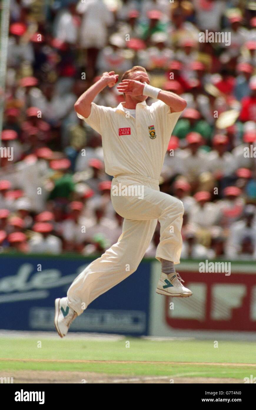 International Cricket - South Africa v Australia. Allan Donald, South ...