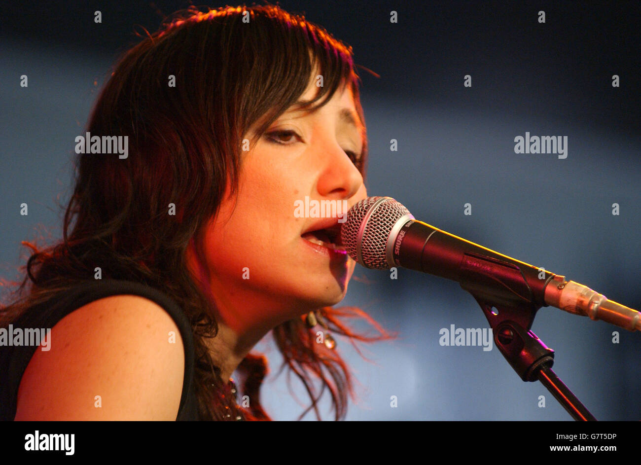 Scottish singer-songwriter KT Tunstall during an in store gig and ...