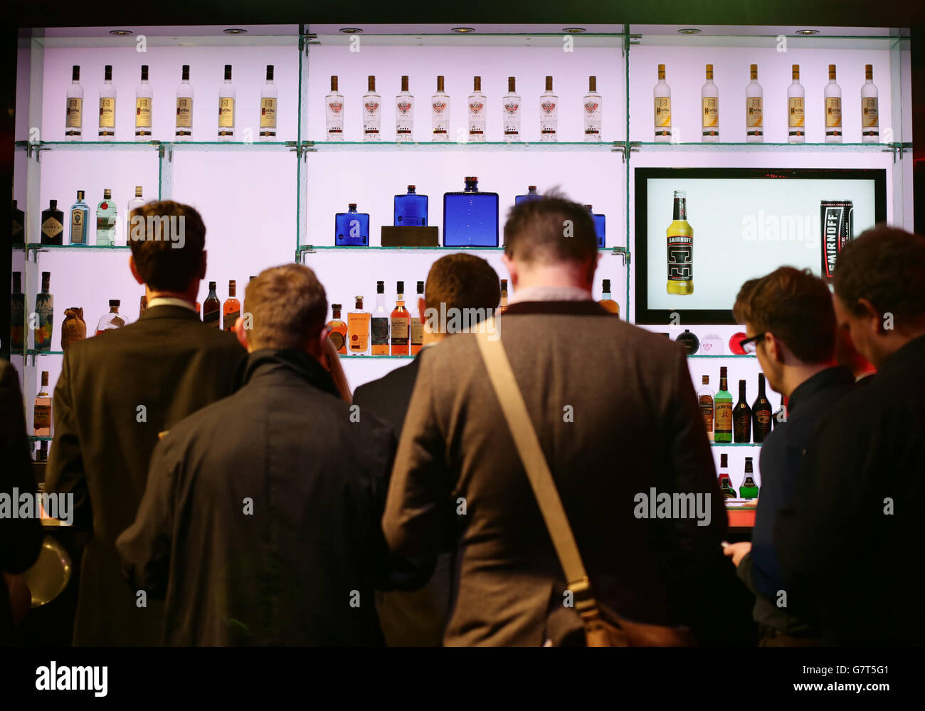 Journalists attending the Diageo GB Innovation Showcase, at Diageo ...