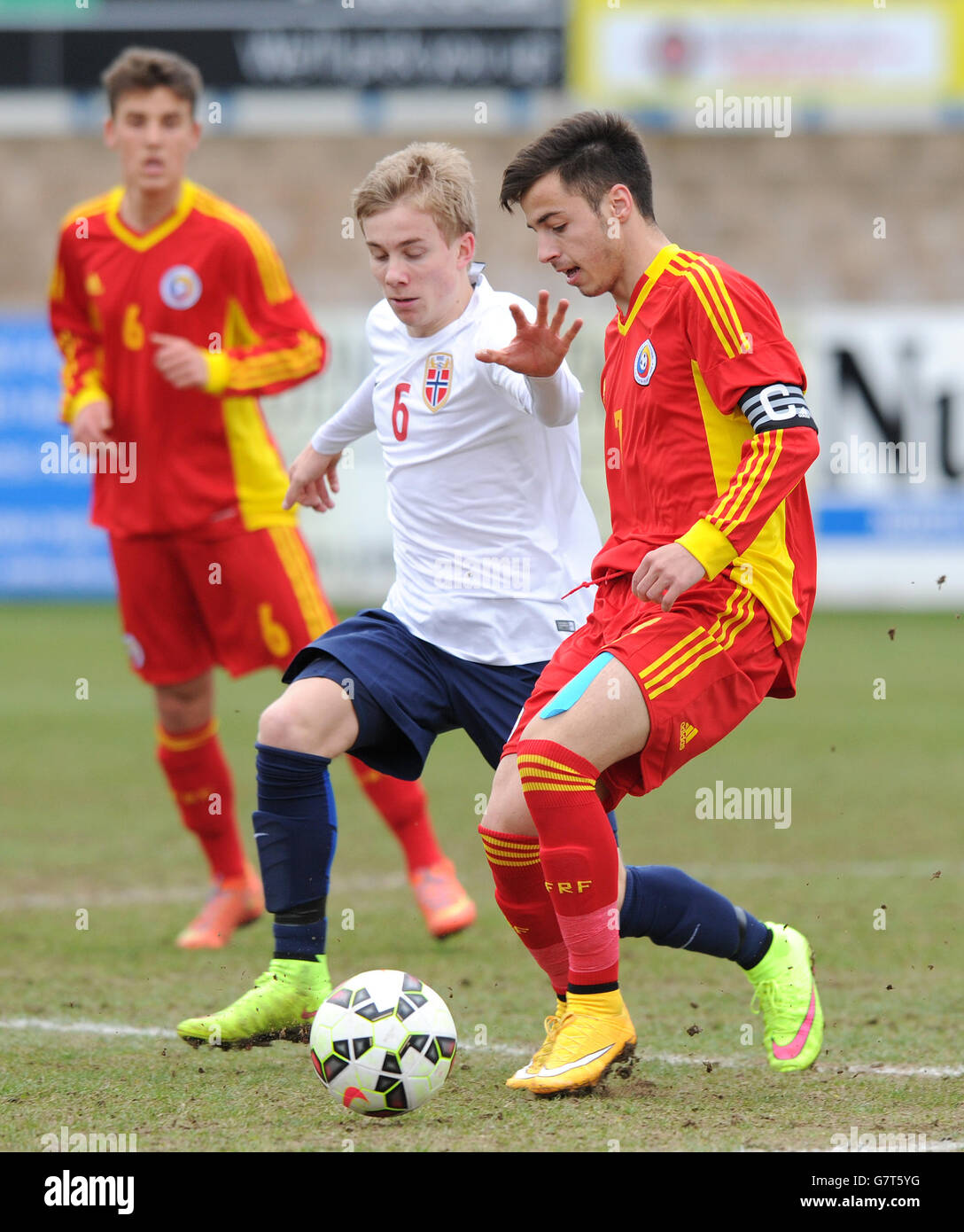 Norway's Torgersen Thomas (left) and Romania's Ciobanu Andrei Virgil ...
