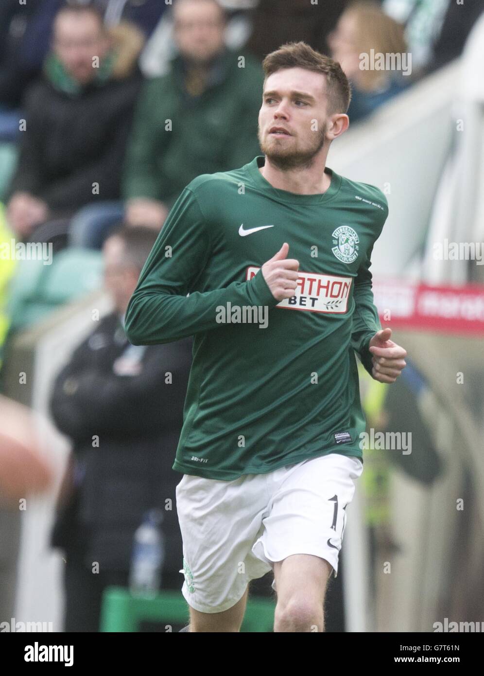 Hibernian's Sam Stanton during the Scottish Championship match at ...