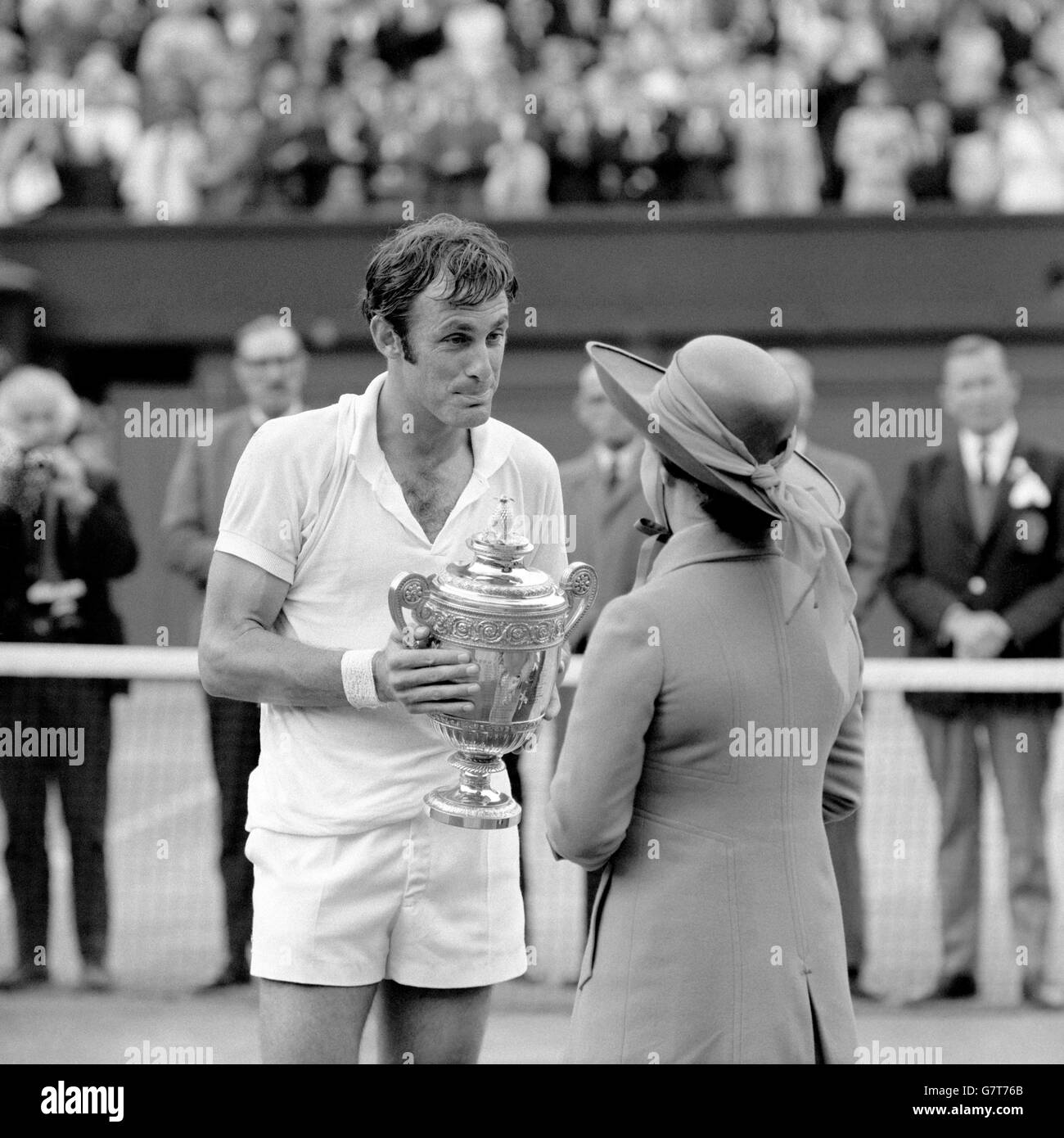 Wimbledon trophy presentation Black and White Stock Photos & Images - Alamy
