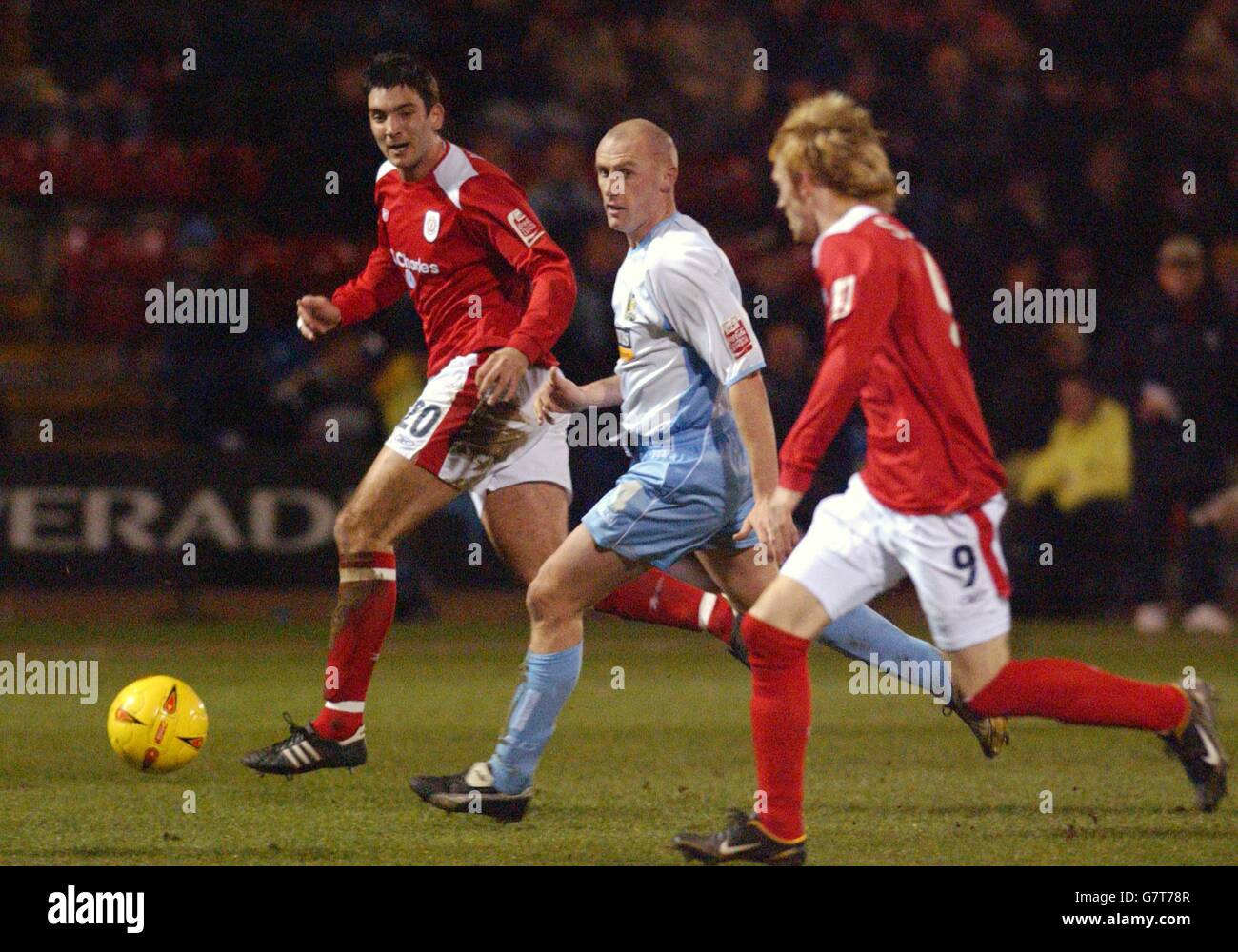 Crewe Alexandra's Andy White and Steve Jones split Burnley's John ...