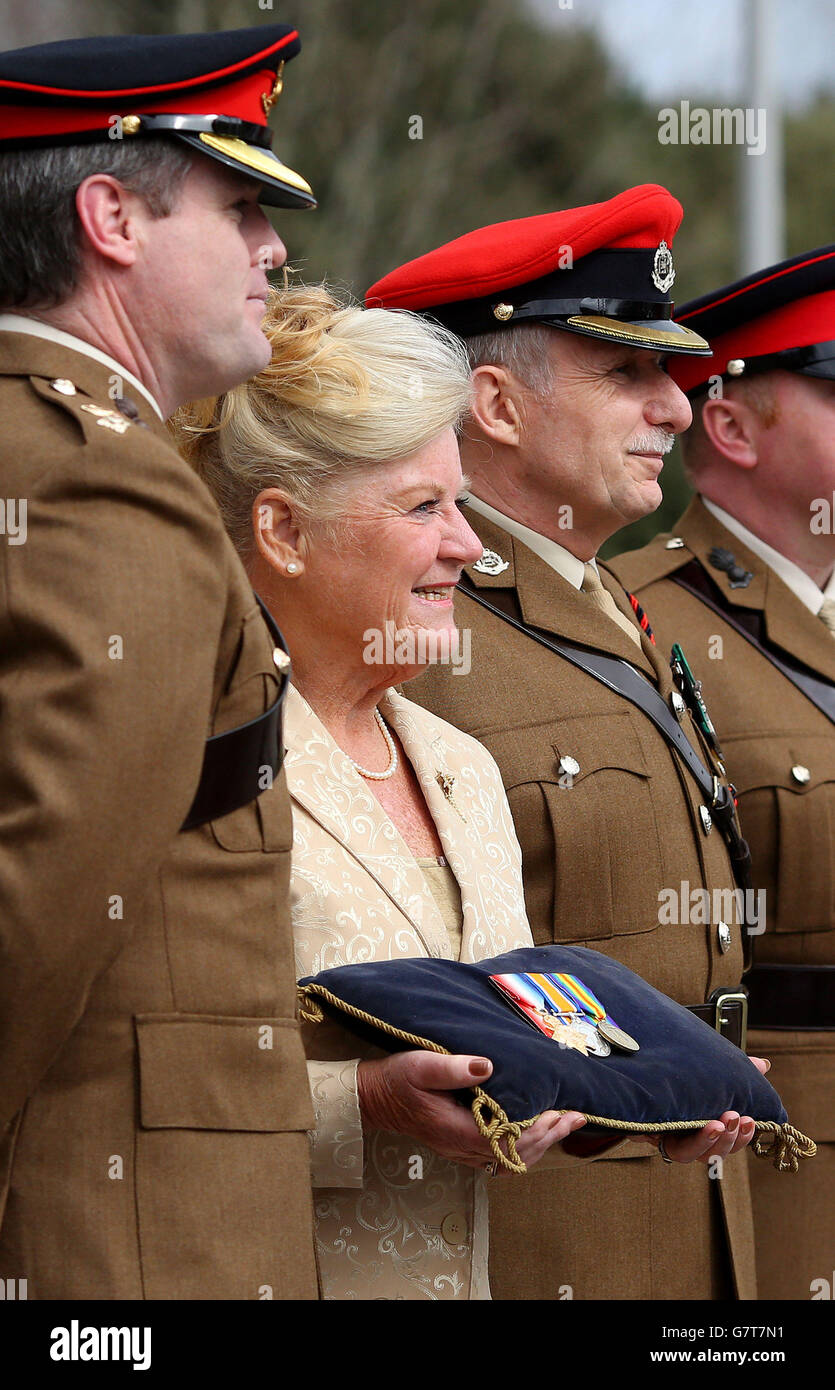 Captain Joseph Ferguson's medals reunited with relative Stock Photo - Alamy