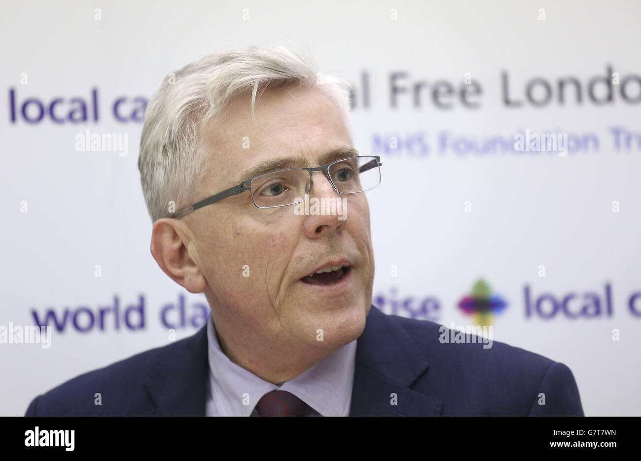 David Sloman Chief Executive of the Royal Free during a press ...