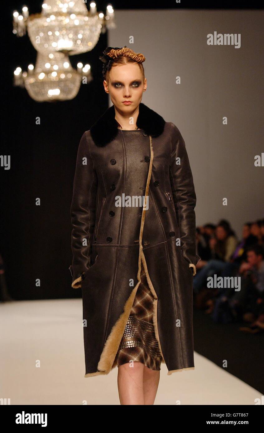 Black fur trim coat hi-res stock photography and images - Alamy