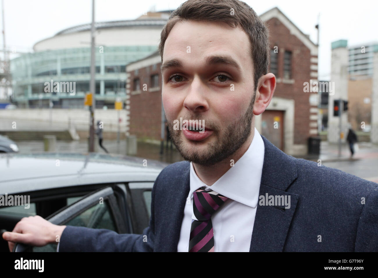 Daniel McArthur of Ashers Bakery leaves Laganside Court in Belfast, as ...