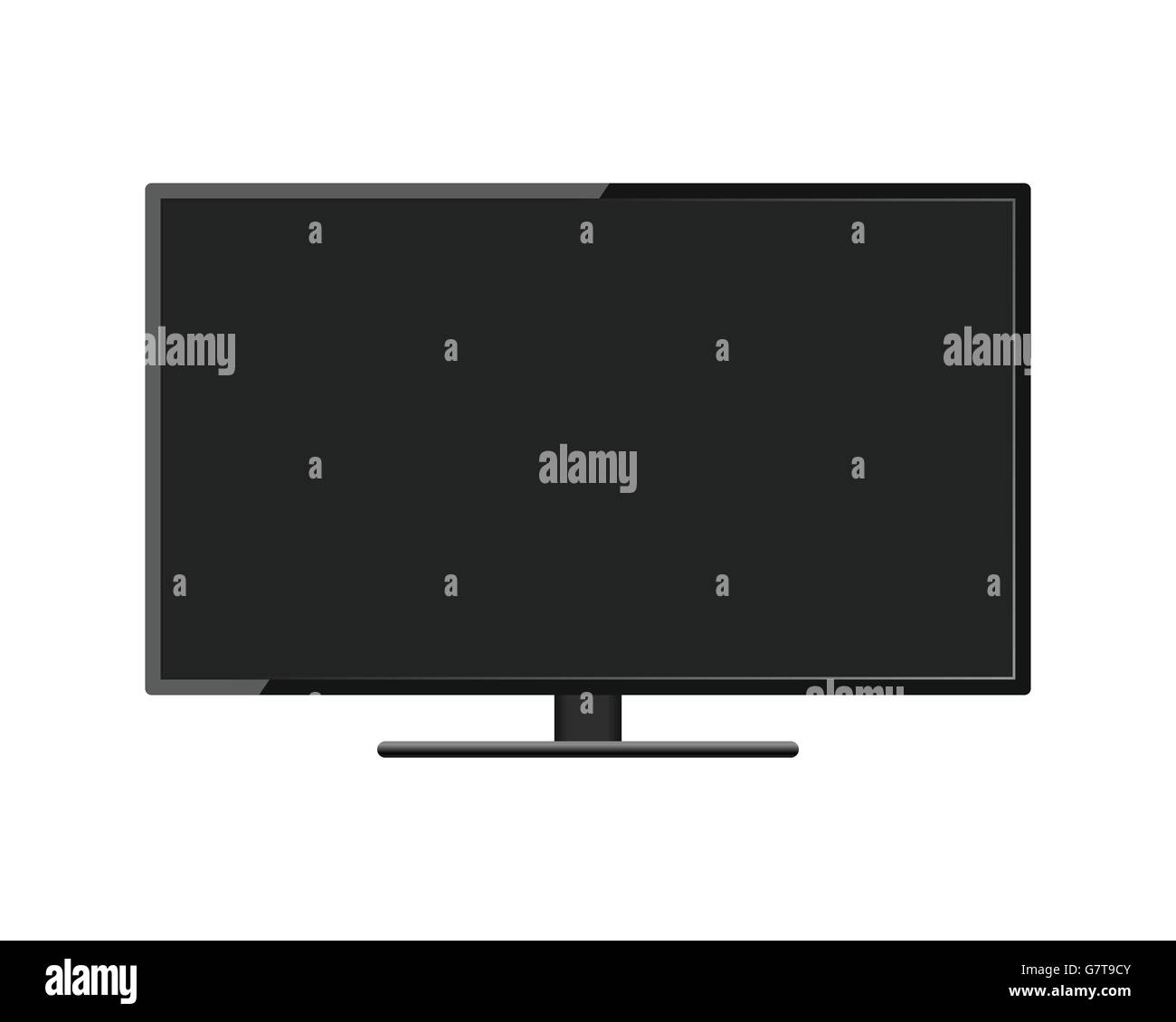 LCD TV monitor vector illustration Stock Vector Image & Art - Alamy